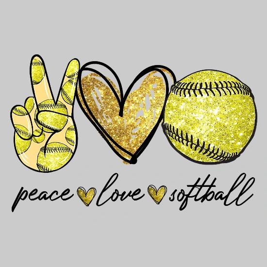 I Love Softball Signs I Love Softball Svg, I Heart Softball Svg,