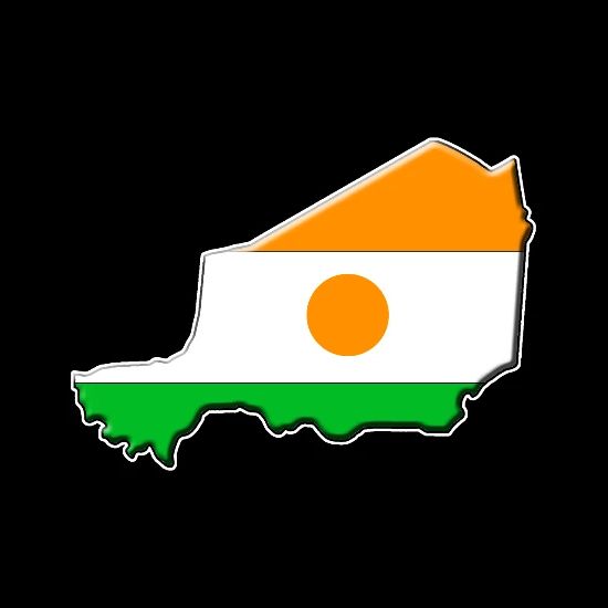 Niger Flag Map