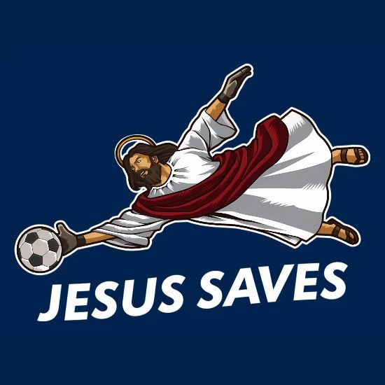 Jesus Saves Goalie Meme Jesus Saves Goalie Etsy