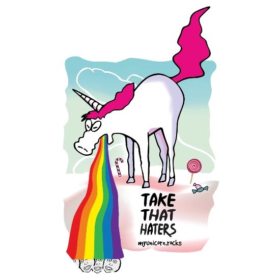 Unicorn Vomit Rainbow Vomiting Unicorn With Rainbow T Shirt | Zazzle