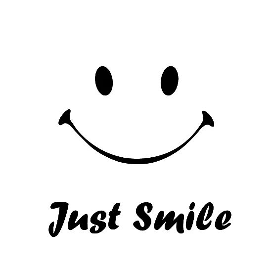Just Smile Cover Photos For Facebook Message Always Smile — Stock
