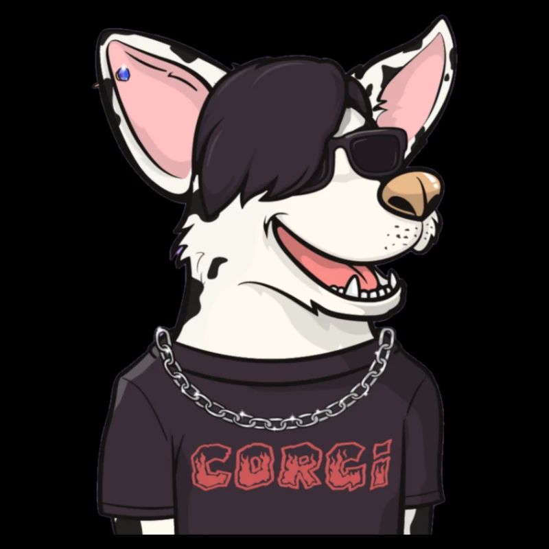 Approving Corgi Emo on Tote Bag - Optimydent