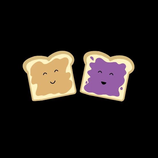 Peanut Butter And Jelly Together Forever