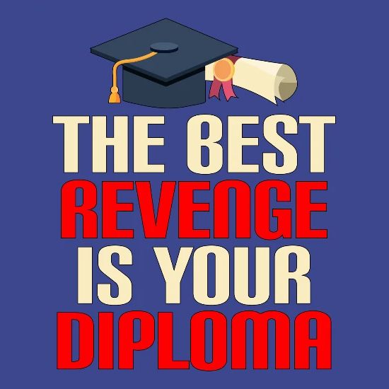 Funny High School Diploma Fake Graduation Diploma Your Text Poster