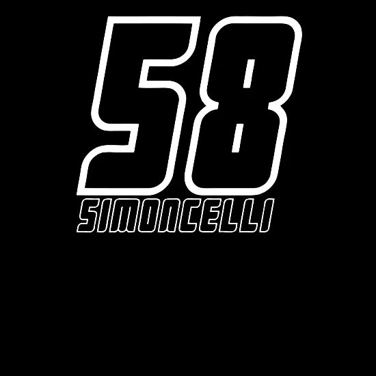 Simoncelli 58 Logo Marco Simoncelli 58 Stickers Set Motorcycle