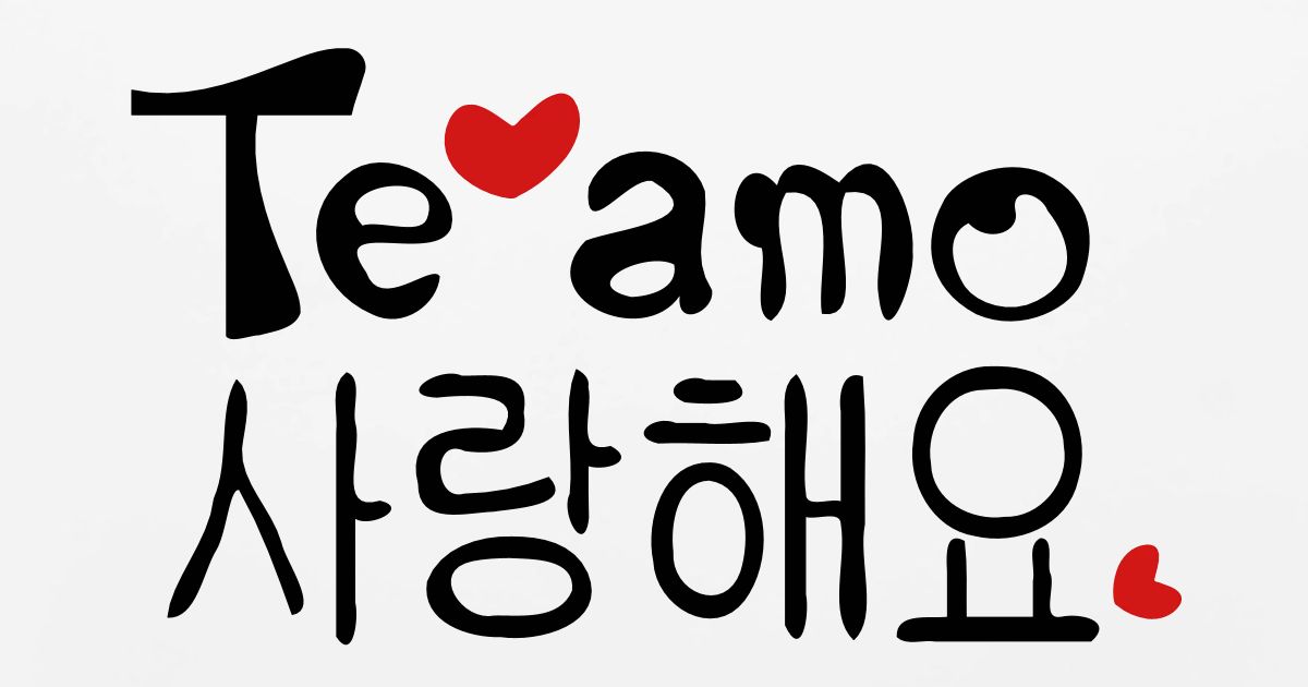 Korean Language Love I Love That This Expression In Korean Literally