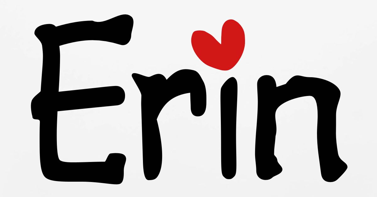 Erin Name Art Customized Watercolour Floral Wreath Print – Erin
