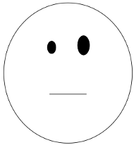 Straight Face Clipart Black And White