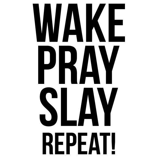 Wake Pray Slay Repeat, Christian, Faith, Jesus Trucker Cap | Spreadshirt