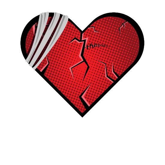Stickers Paper Broken Heart Valentines Day Sticker Break Me Sticker ...