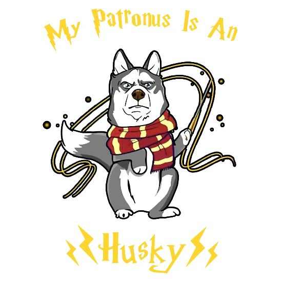 my patronus is an husky cute animals husky Men's T-Shirt | Spreadshirt