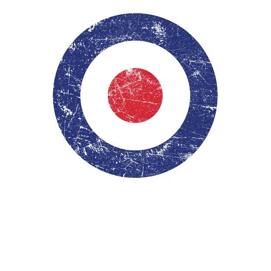 'Distressed Target Bullseye British RAF Roundel' Men's T-Shirt ...