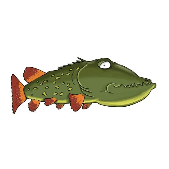 Luce Fish Fishing Northern Muskie Musky Gift Men's T-Shirt | Spreadshirt