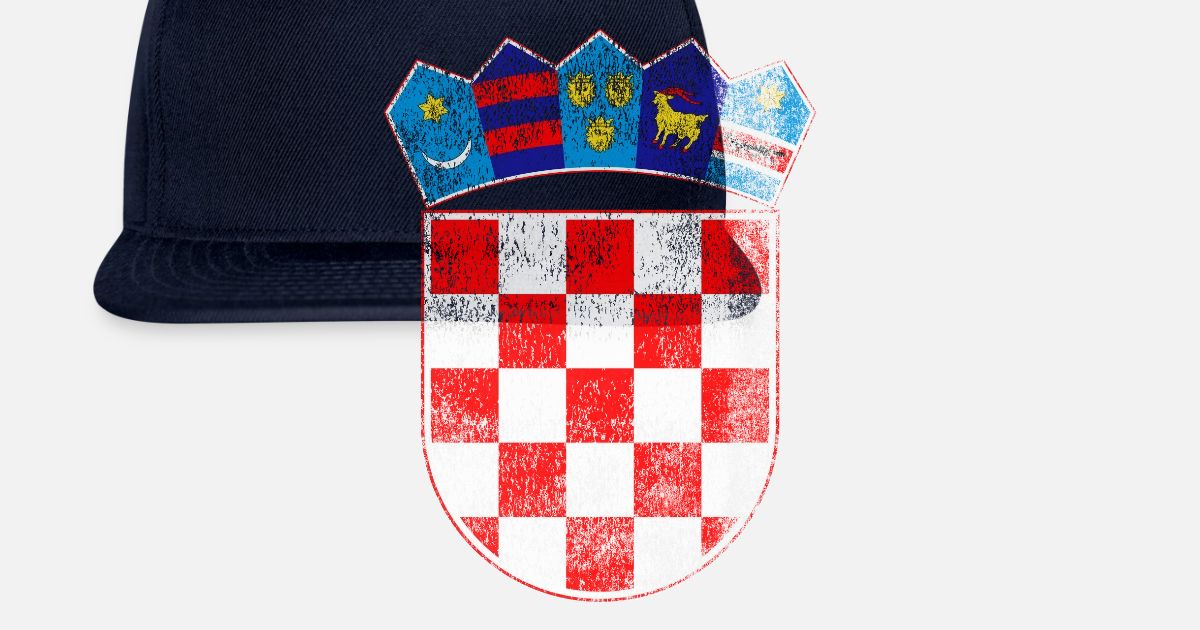 Croatian Coat of Arms Croatia Symbol Snapback Cap | Spreadshirt