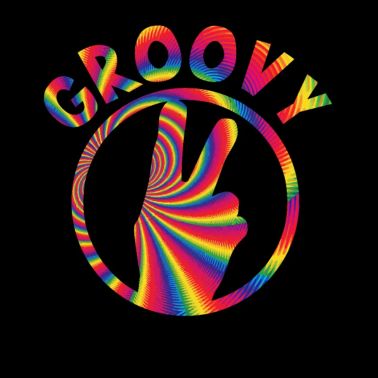 Groovy Peace Word Art