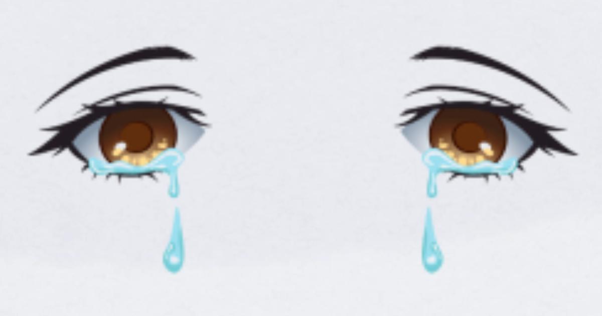 Anime Eyes Side View Crying