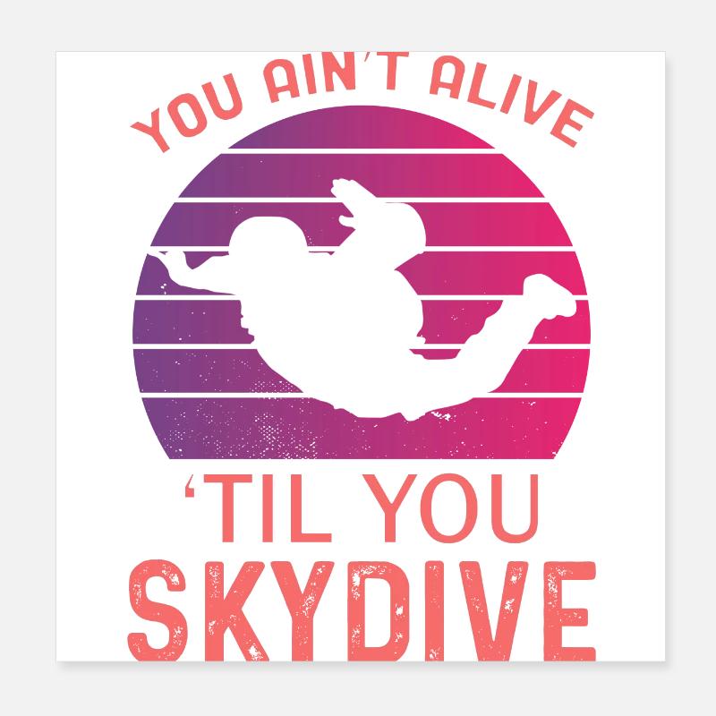 Skydiving Posters | Unique Designs | Spreadshirt
