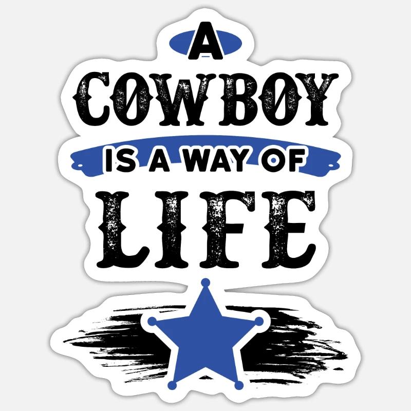 Cowboys-for-life Stickers | Unique Designs | Spreadshirt
