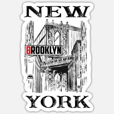 Brooklyn Bridge Stickers | Unique Designs | Spreadshirt