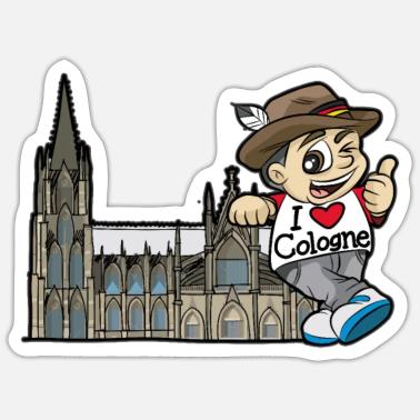 Cologne Cathedral Stickers | Unique Designs | Spreadshirt