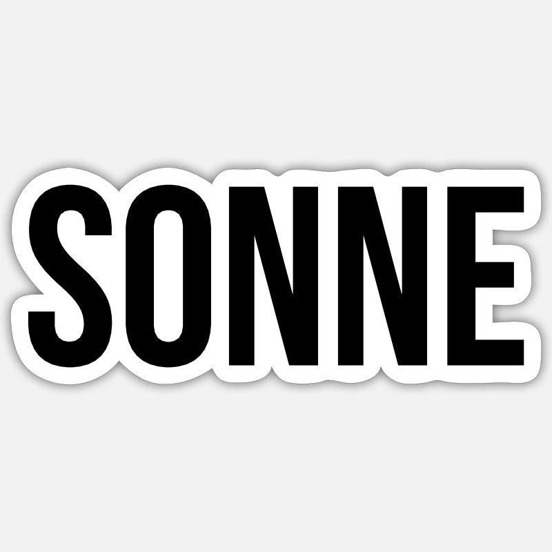Sonne Stickers | Unique Designs | Spreadshirt