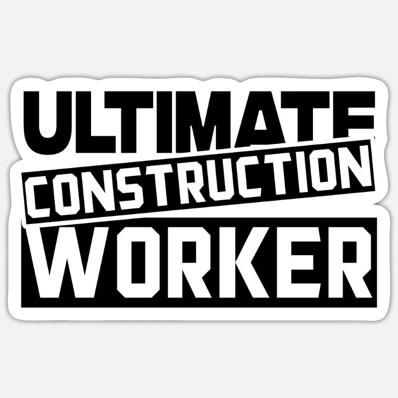 Construction Worker Stickers | Unique Designs | Spreadshirt