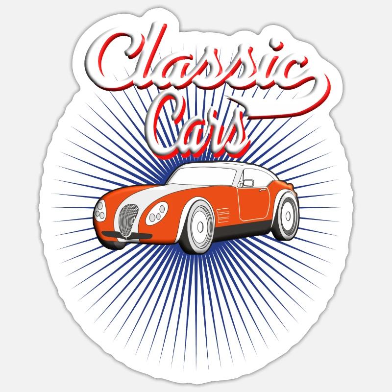 Classic Car Stickers | Unique Designs | Spreadshirt