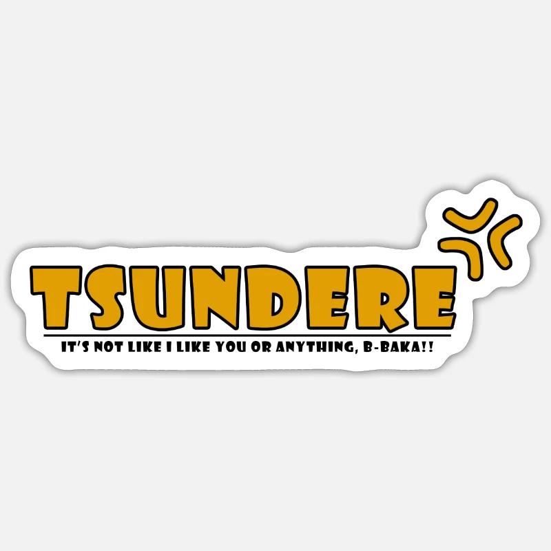 Tsundere Stickers | Unique Designs | Spreadshirt