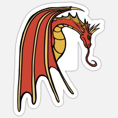Red Dragon Stickers | Unique Designs | Spreadshirt