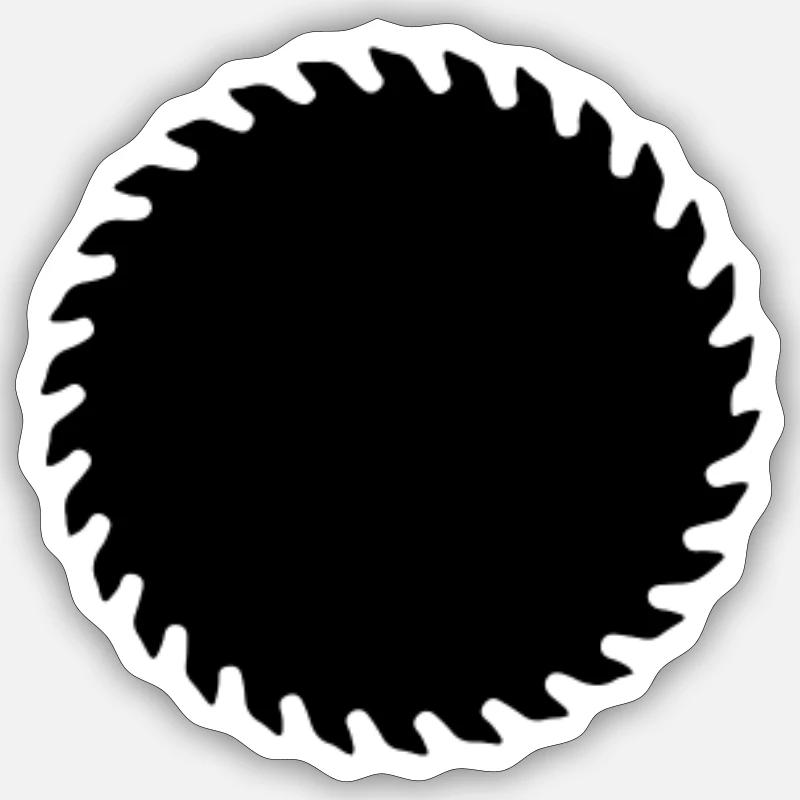 Saw-blade Stickers | Unique Designs | Spreadshirt