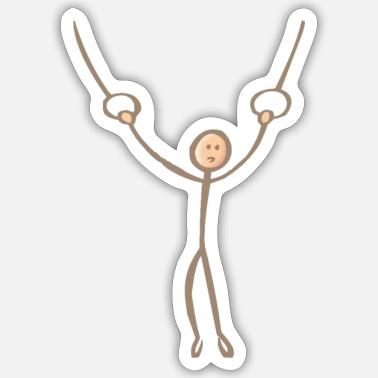 Stick Man Stickers | Unique Designs | Spreadshirt
