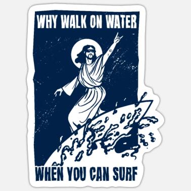 Christian-surfer Stickers | Unique Designs | Spreadshirt