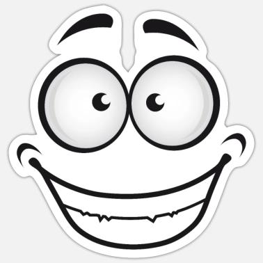 Happy-cartoon-face Stickers | Unique Designs | Spreadshirt
