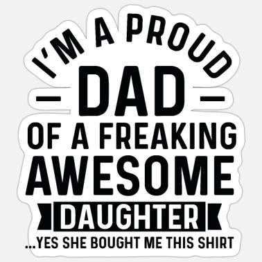 Dad-daughter Stickers | Unique Designs | Spreadshirt