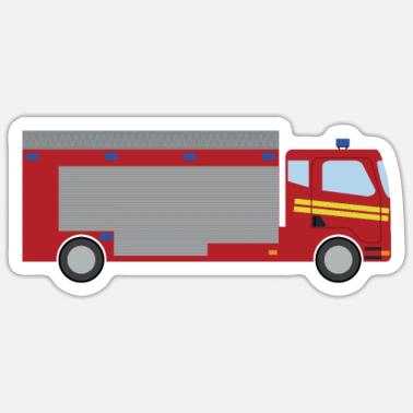 Fire-engine Stickers | Unique Designs | Spreadshirt