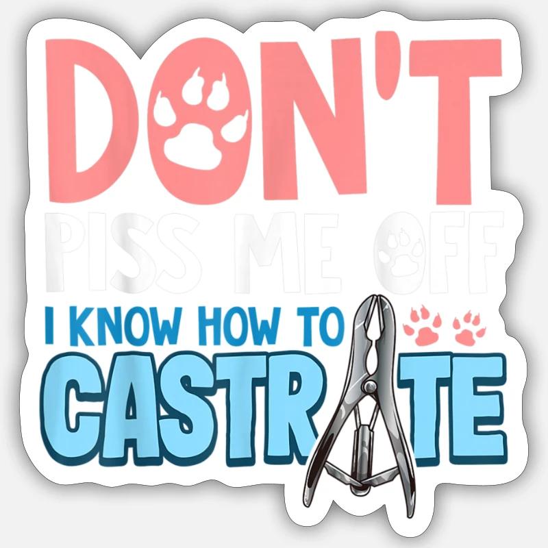 Castration Stickers | Unique Designs | Spreadshirt