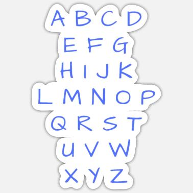 Abcd Stickers | Unique Designs | Spreadshirt