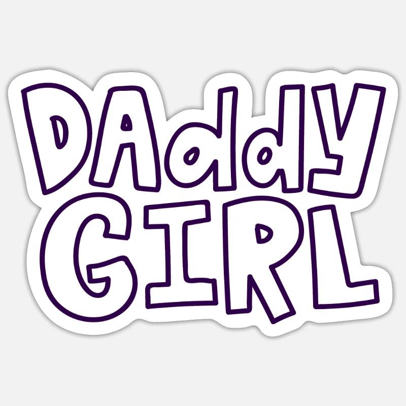 Daddy's Girl Stickers | Unique Designs | Spreadshirt
