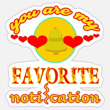 Notifications Stickers | Unique Designs | Spreadshirt