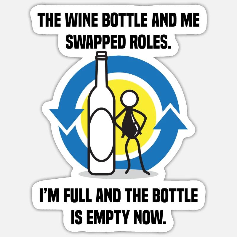 Jokes-bottles Stickers | Unique Designs | Spreadshirt