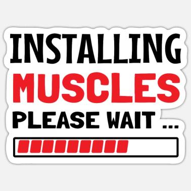 Muscles Stickers | Unique Designs | Spreadshirt