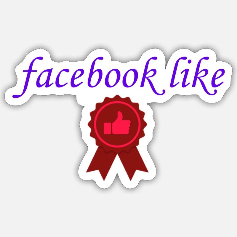 Facebook-like Stickers | Unique Designs | Spreadshirt
