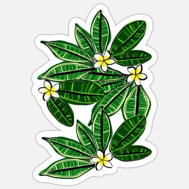 Frangipani Stickers | Unique Designs | Spreadshirt