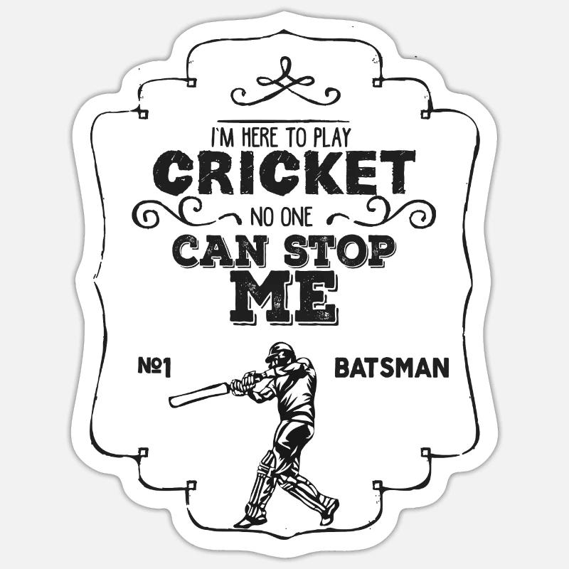 Batsman Stickers | Unique Designs | Spreadshirt