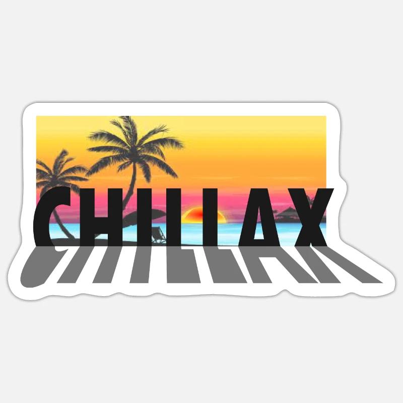 Chillax Stickers | Unique Designs | Spreadshirt