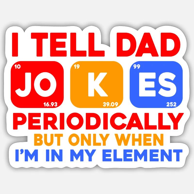 Best-dad-jokes Stickers | Unique Designs | Spreadshirt