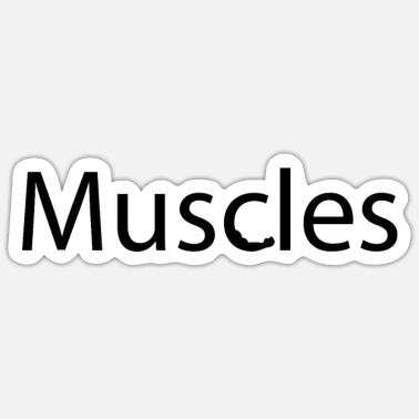 Muscles Stickers | Unique Designs | Spreadshirt