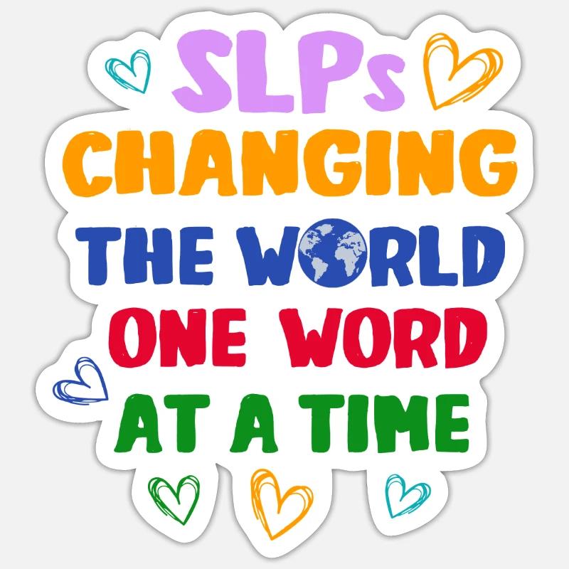 Speech-language Stickers | Unique Designs | Spreadshirt