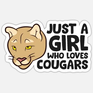 Love-cougar Stickers | Unique Designs | Spreadshirt