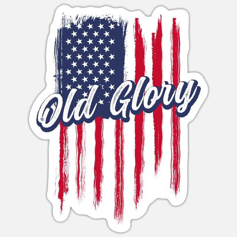Old-glory Stickers | Unique Designs | Spreadshirt